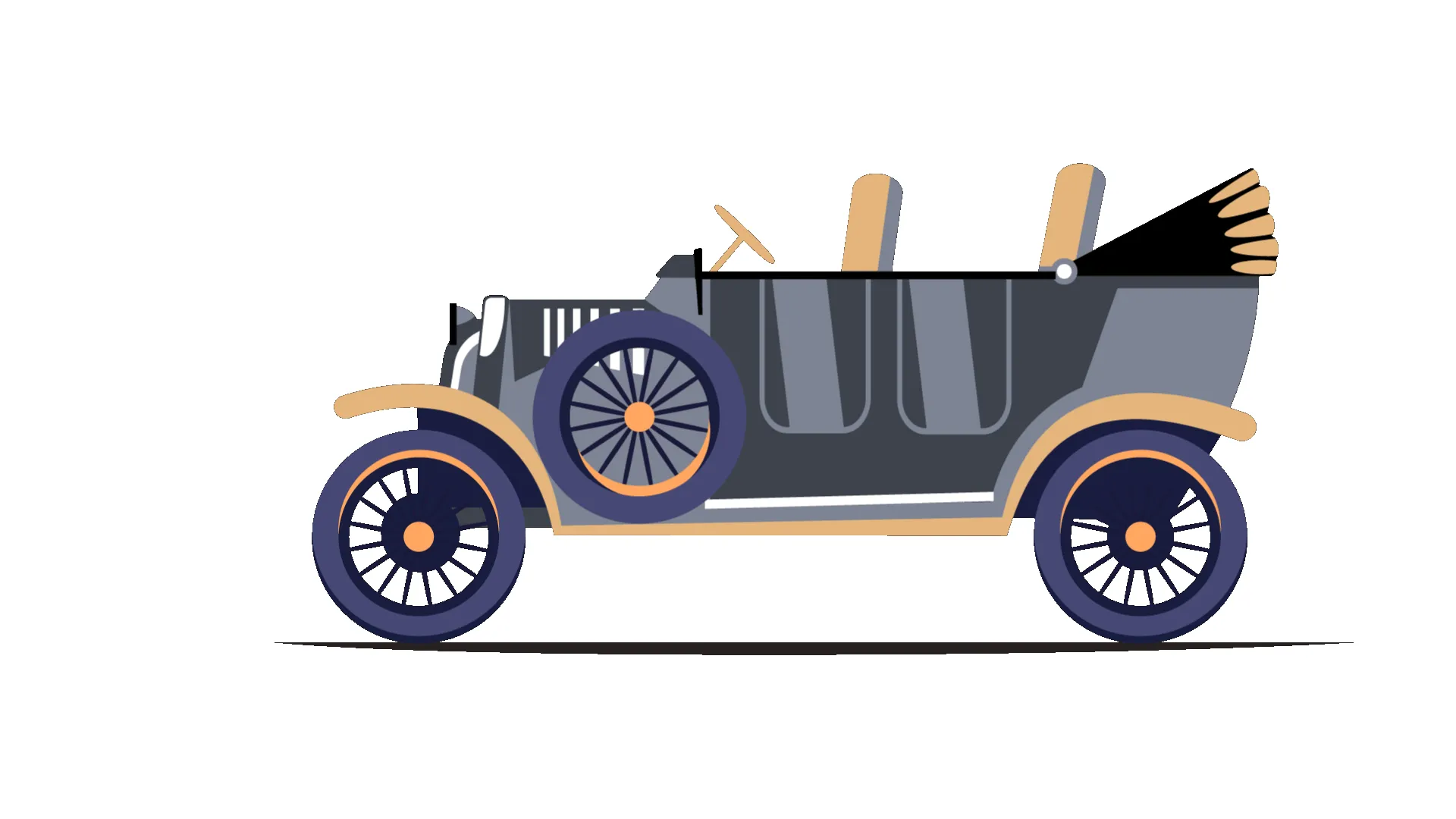 Download Free Animated Ford Model Open Car Video | Pixominia