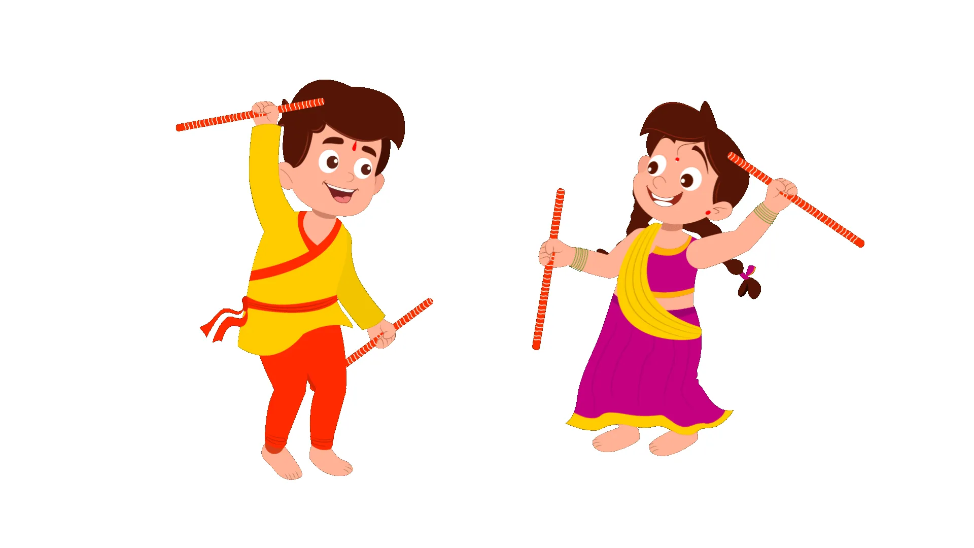 Kids Playing Garba: Celebrating Navratri with Joy and Dance | Pixominia ...