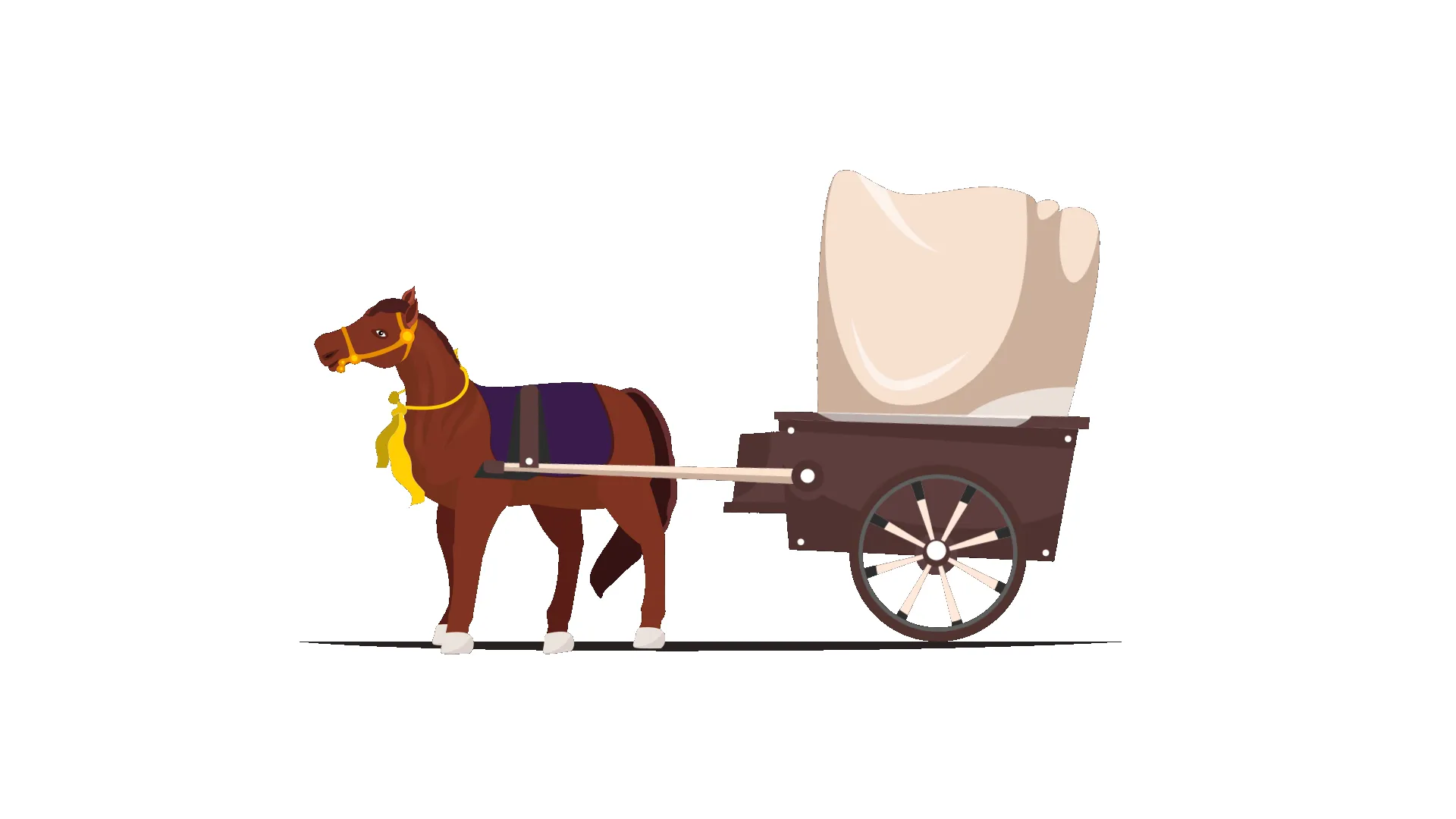 Download Free Animated Vintage Horse Carriage Video | Pixominia